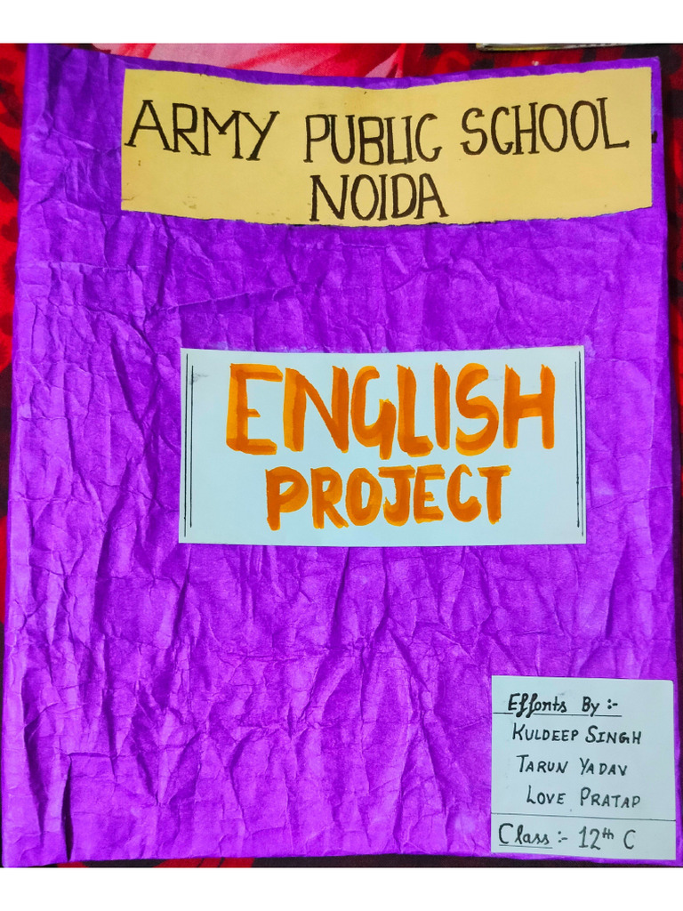 English Project 12th | PDF