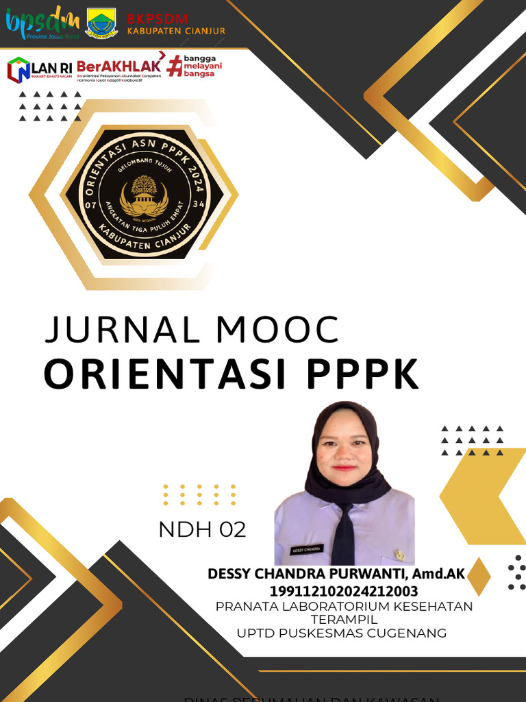 Putih Hitam Emas Profesional Modern Cover Modul Pembelajaran Dokumen A4 ...