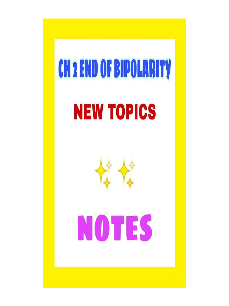 PDF End of Bipolarity | PDF