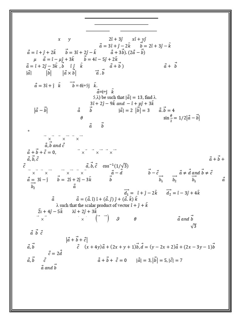 Vectors | PDF | Euclidean Vector | Angle