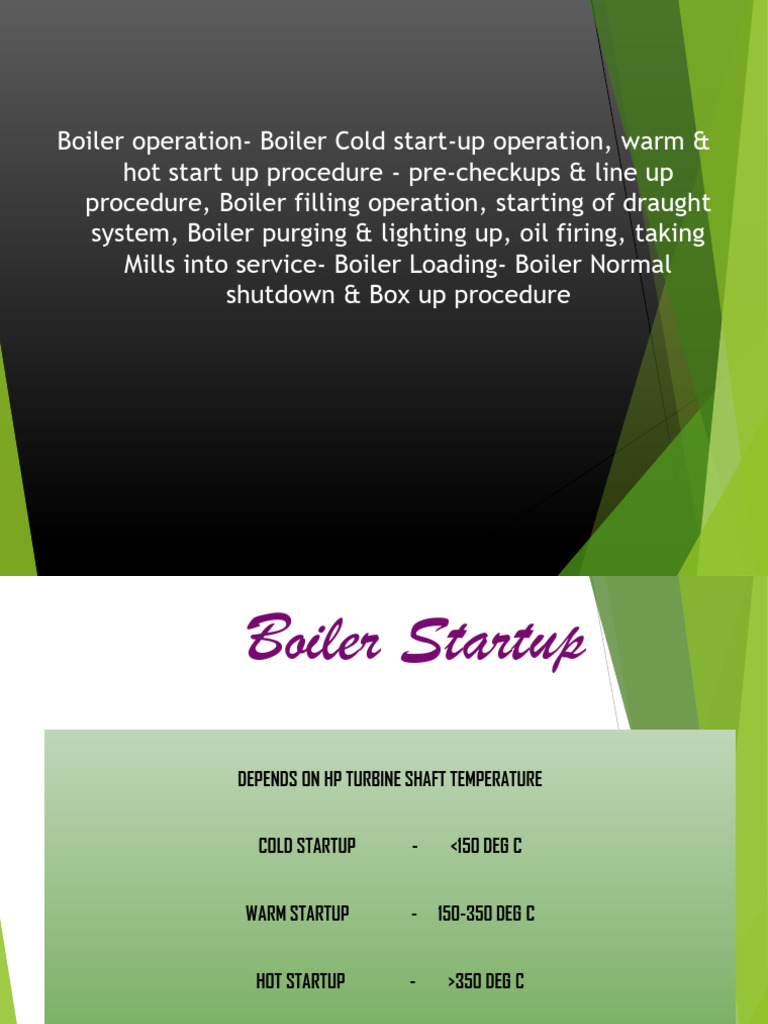 COLD STARTUP | PDF | Boiler | Pump
