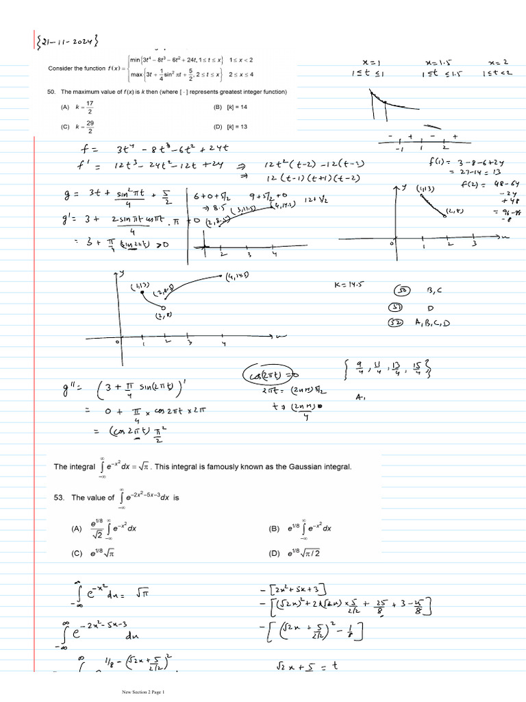 l2. 12nm Alpha Mathematics Paper Discussion 21.11.2024 | PDF