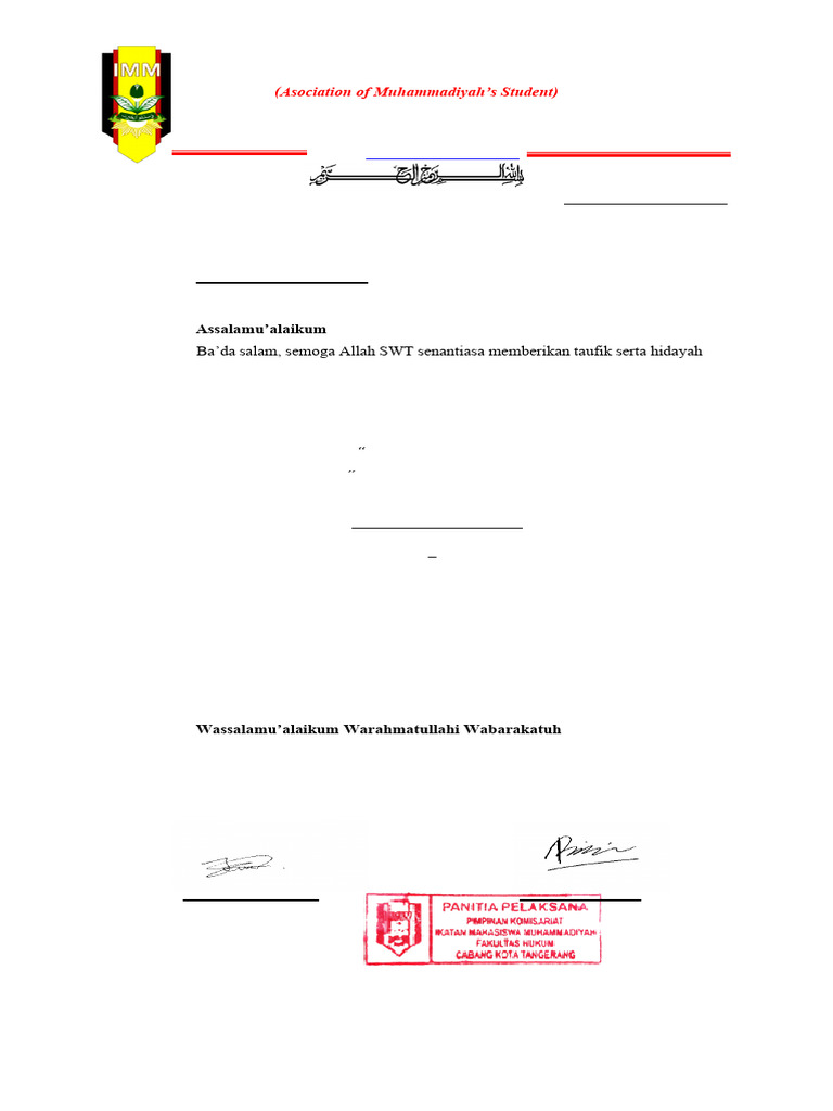 005 UNDANGAN DEMISIONER (1) | PDF