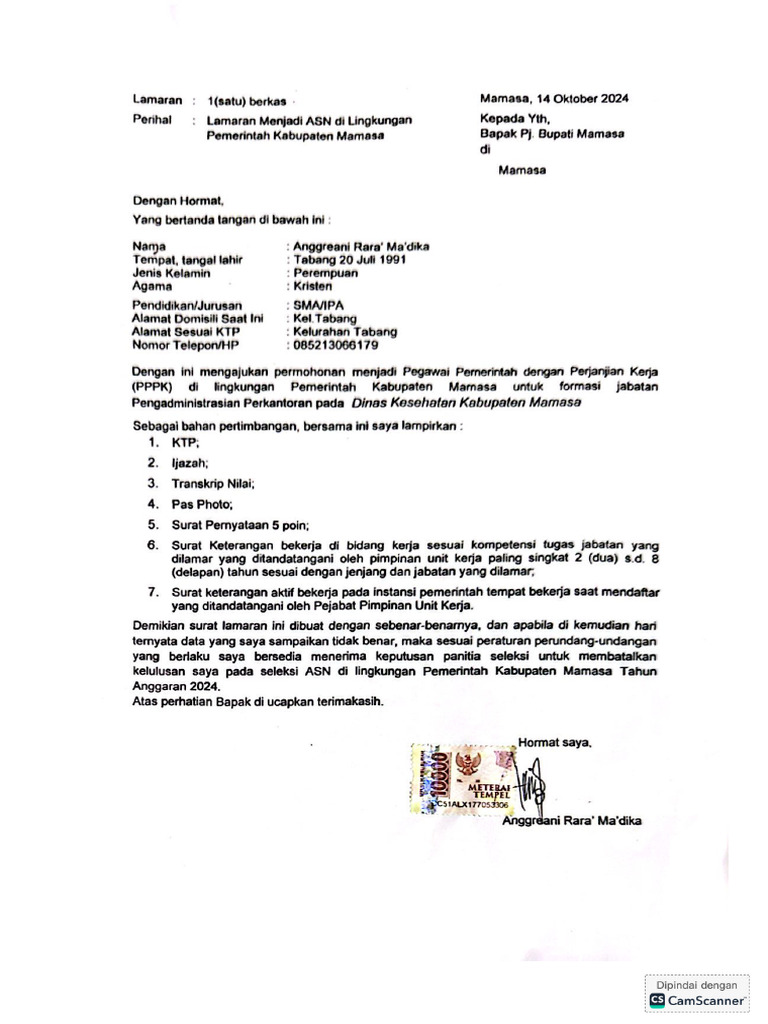 Lamaran | PDF