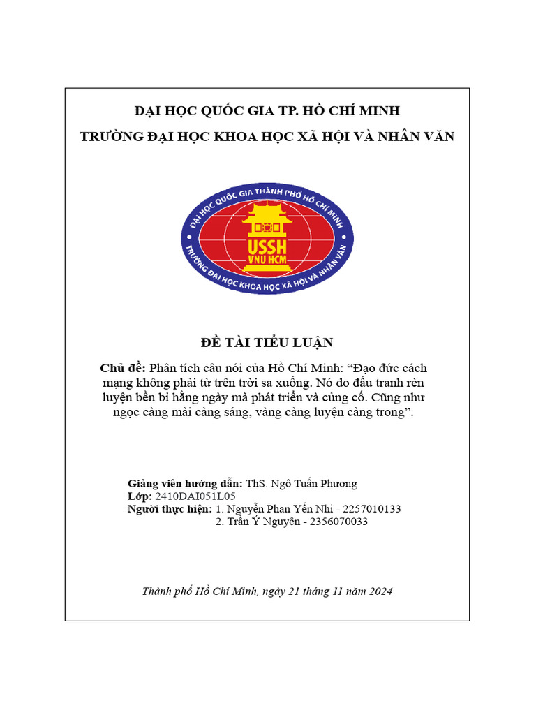 USSH TTHCM 05 ST5 11doc | PDF