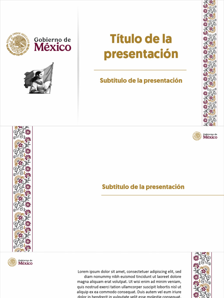 PLANTILLA GOBIERNO DE MÉXICO | PDF