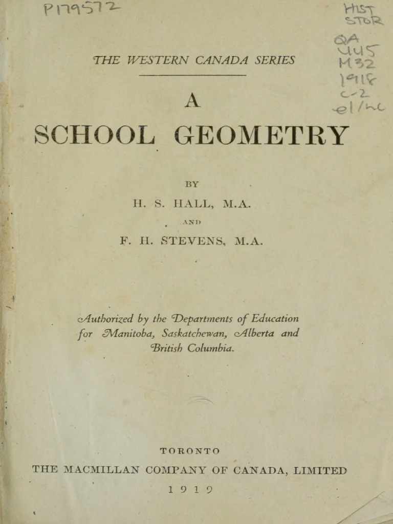 School Geometry - F - H - Stevens | PDF | Circle | Triangle