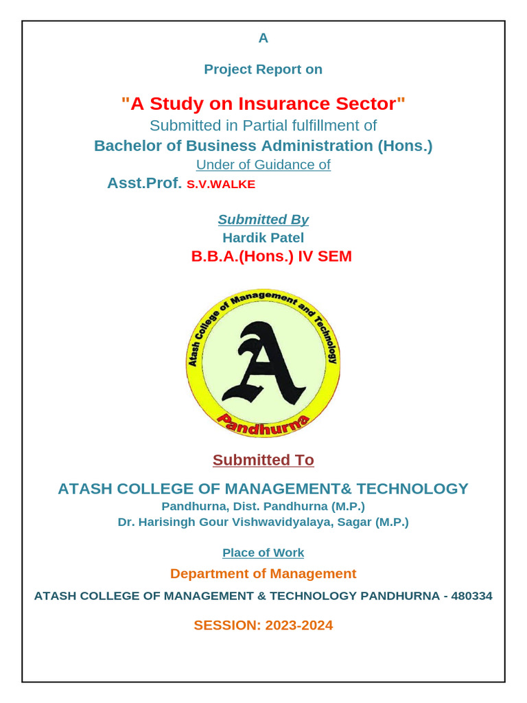 Bba Front Pages 2024 | PDF