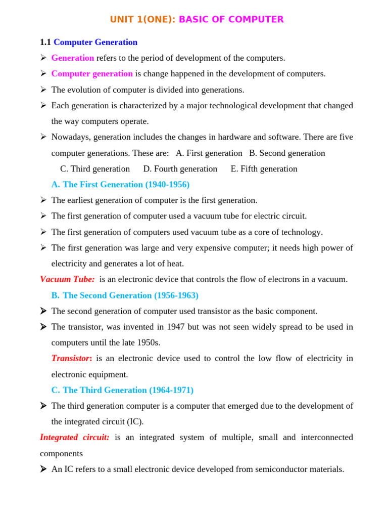 Note Grade 8__________Sem 1 | PDF | Desktop Computer | Personal Computers