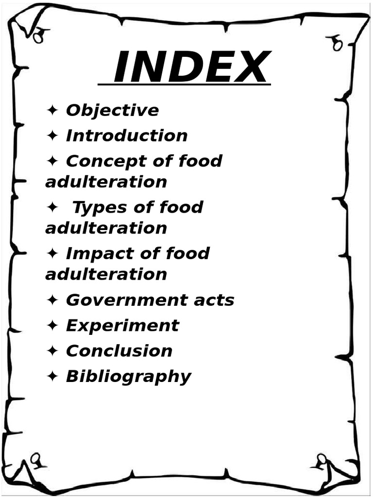 Understanding Food Adulteration Risks | PDF