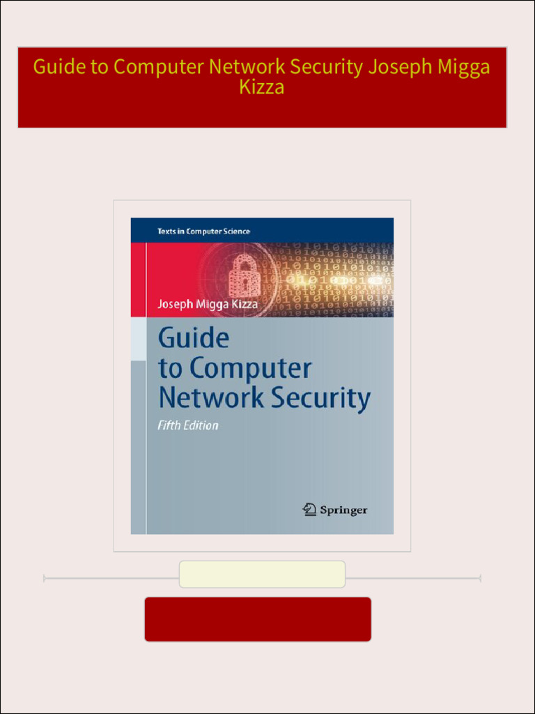 Guide To Computer Network Security Joseph Migga Kizza Download Pdf Pdf Cyberwarfare Security 