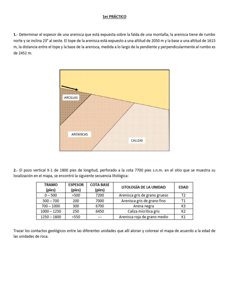1er Práctico | PDF | Geología
