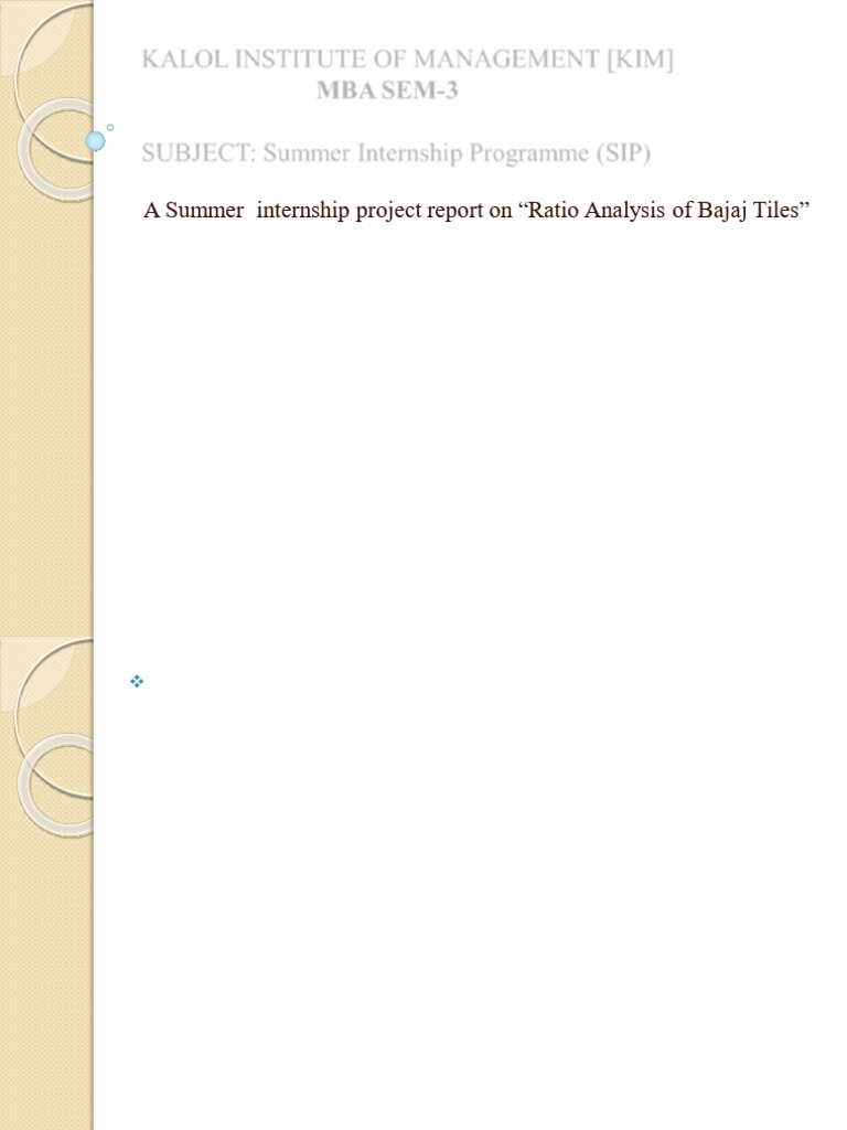 SIP - -PPT | PDF | Revenue | Equity (Finance)