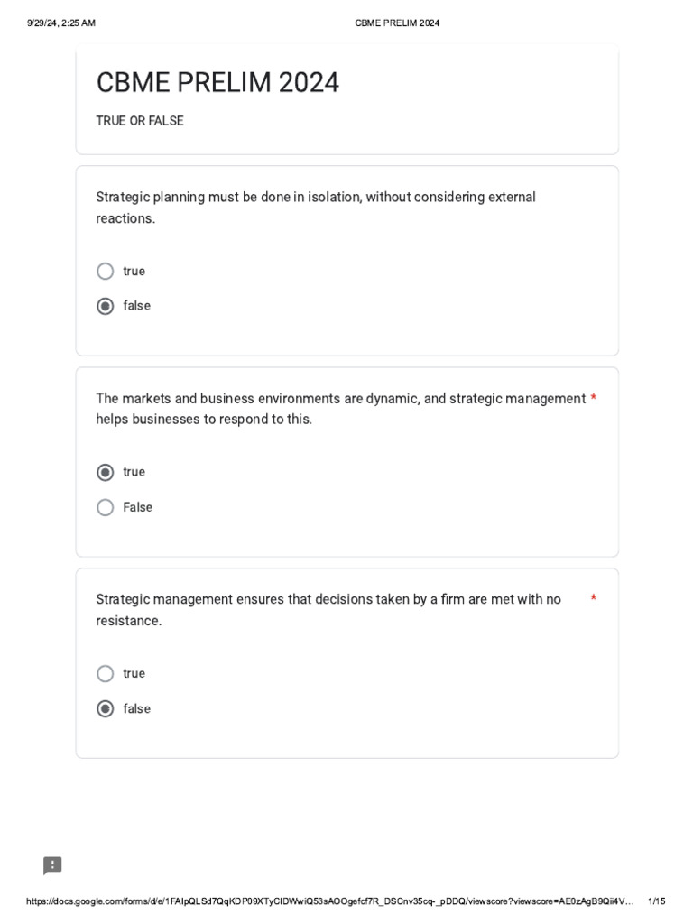 Cbme Prelim 2024 | PDF