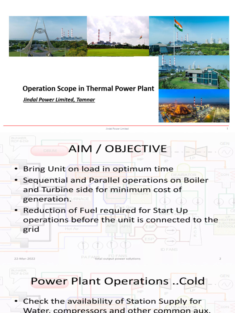 Thermal Power Plant Operation Scope | PDF