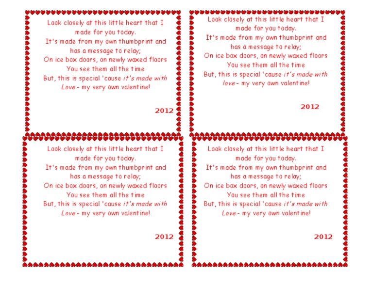 Valentine Poem For Parents in Word | PDF