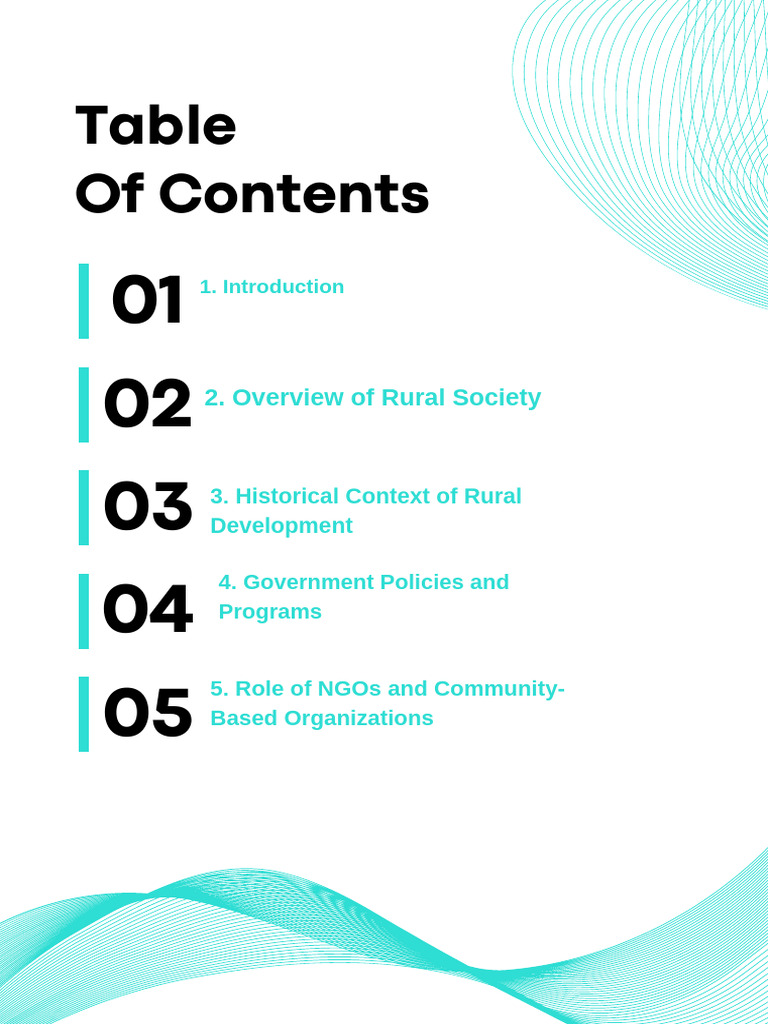 White Professional Table of Contents-1 | PDF
