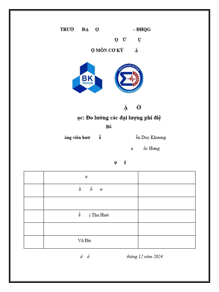 BTL DoLuong Form | PDF