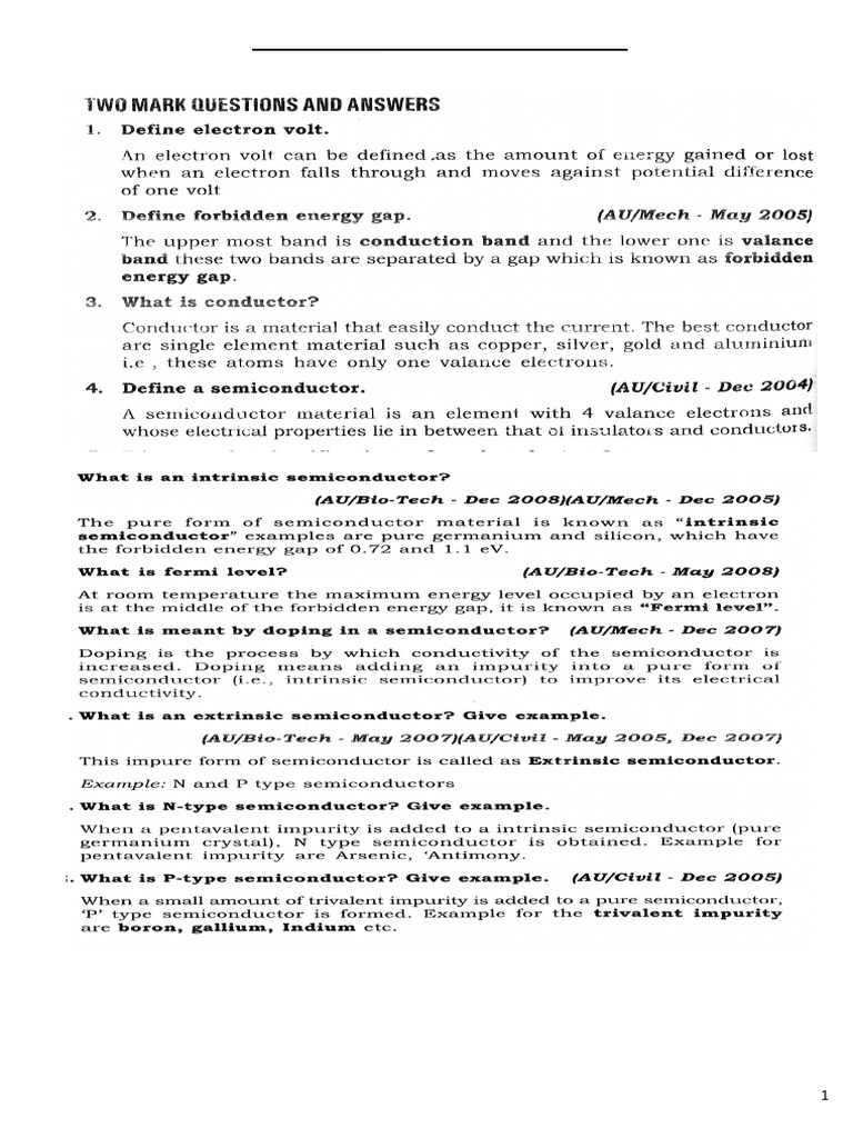 2301GEX01-FEEE-2 Marks - Module 4 | PDF