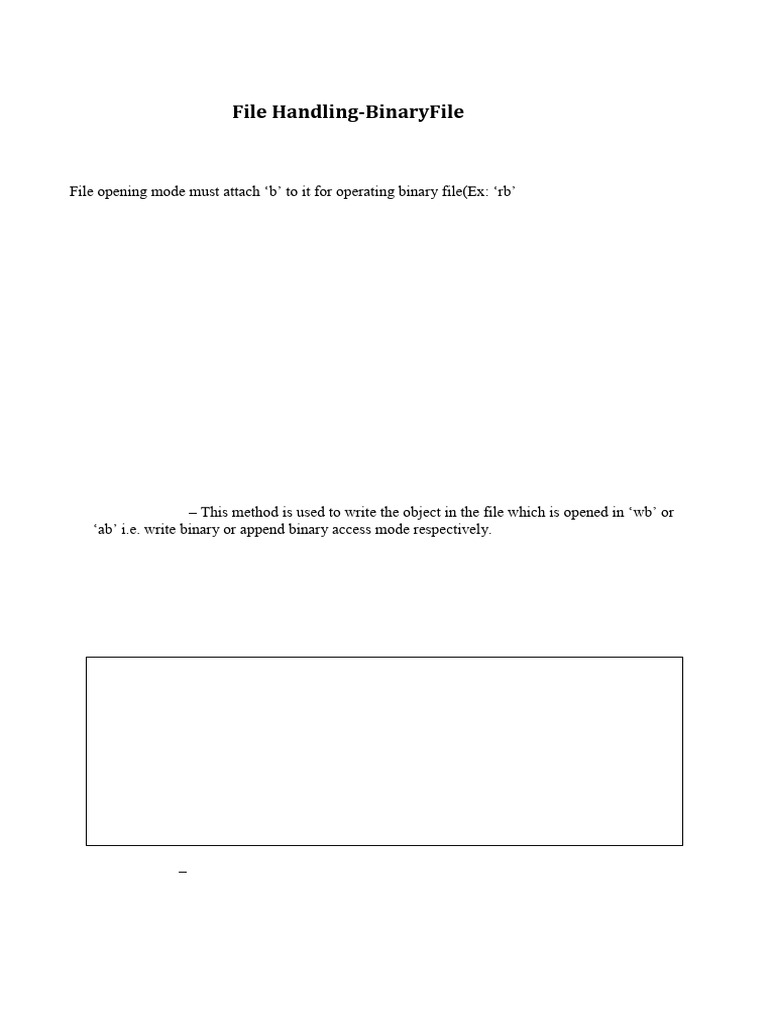 File Handling | PDF | Computing | Computer Programming File Handling | PDF | Computing | Computer Programming