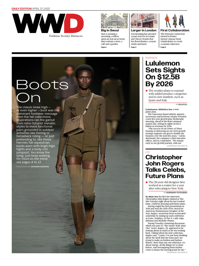 WWD 4.21.22 | PDF | Retail | Fashion