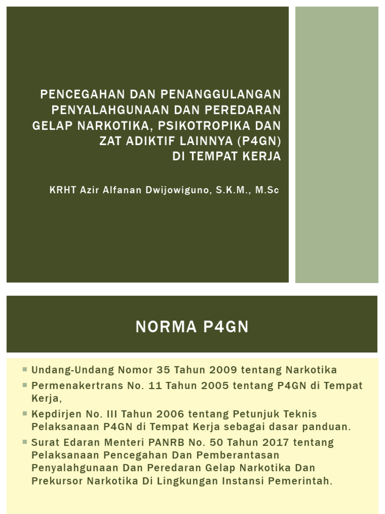 P4GN di Tempat Kerja | PDF