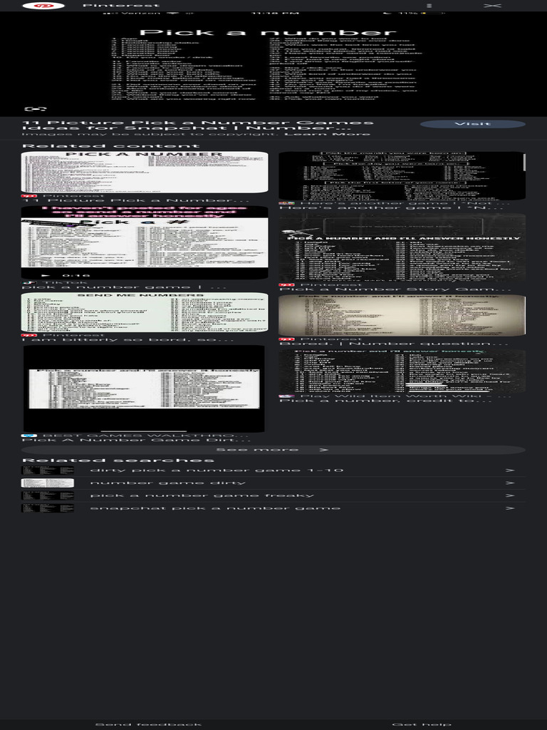 Freaky Pick a Number Game Ideas | PDF