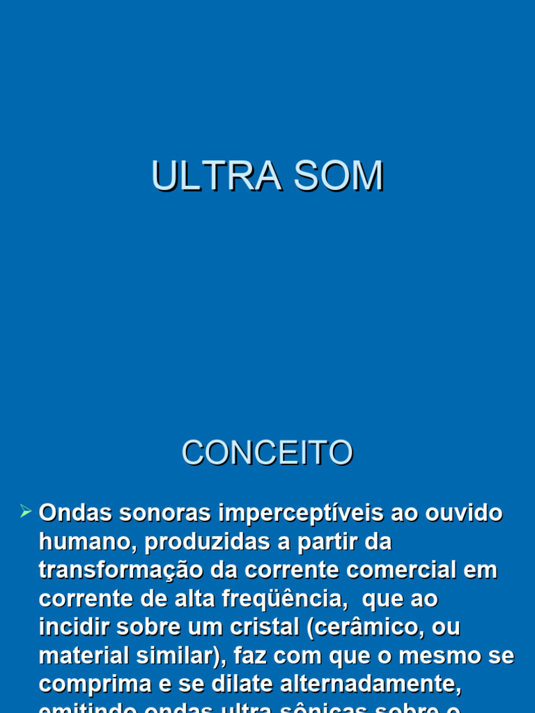 Ultra som | PDF | Ultrassom | Som