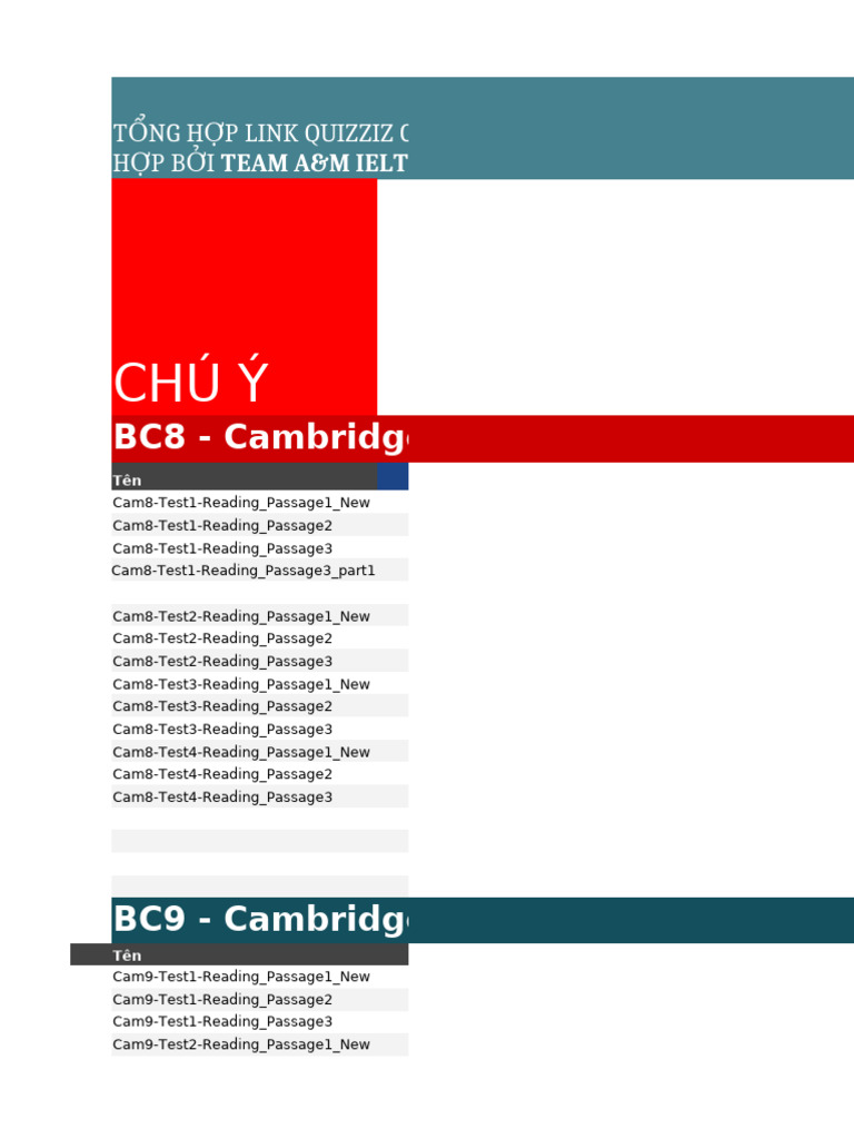 T NG H P Link Quizziz - B Boost Your Vocabulary - Team A&m IELTS | PDF