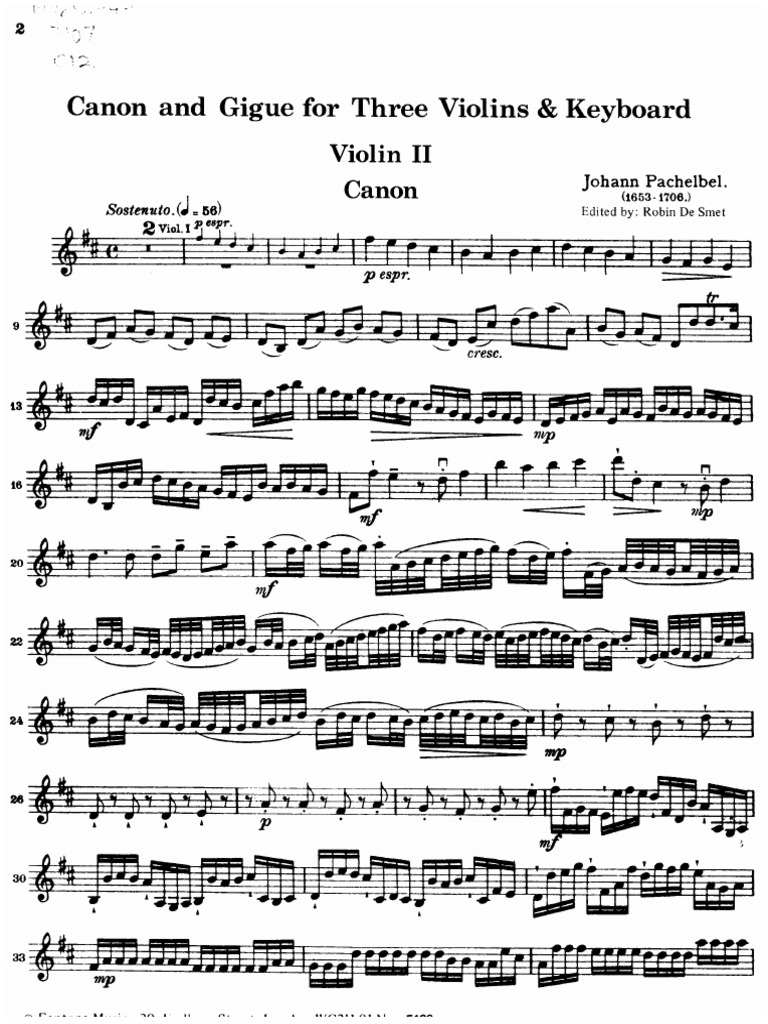 Pachelbel-Canon & Gigue-V2 | PDF