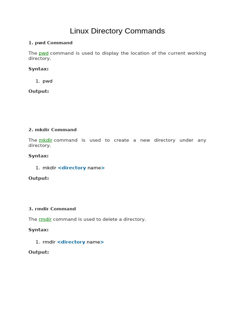 Linux Commands | PDF | Computer File | Operating System Technology Linux Commands | PDF | Computer File | Operating System Technology