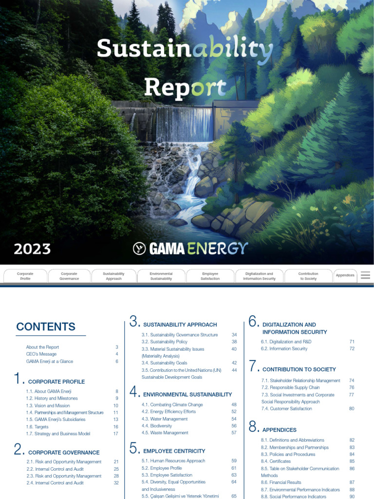GAMA Sustainability Report | PDF | Sustainability | Governance