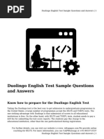 Duolingo English Test Practice | PDF