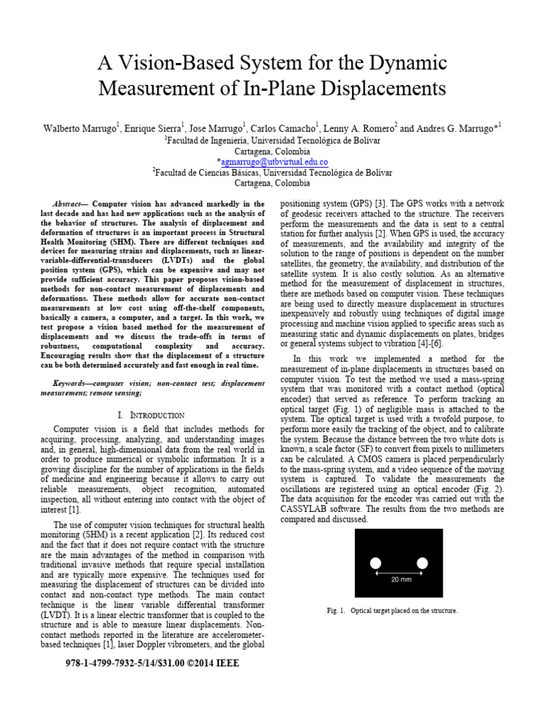 A Vision-Based System For The Dynamic Measurement of In-Plane ...