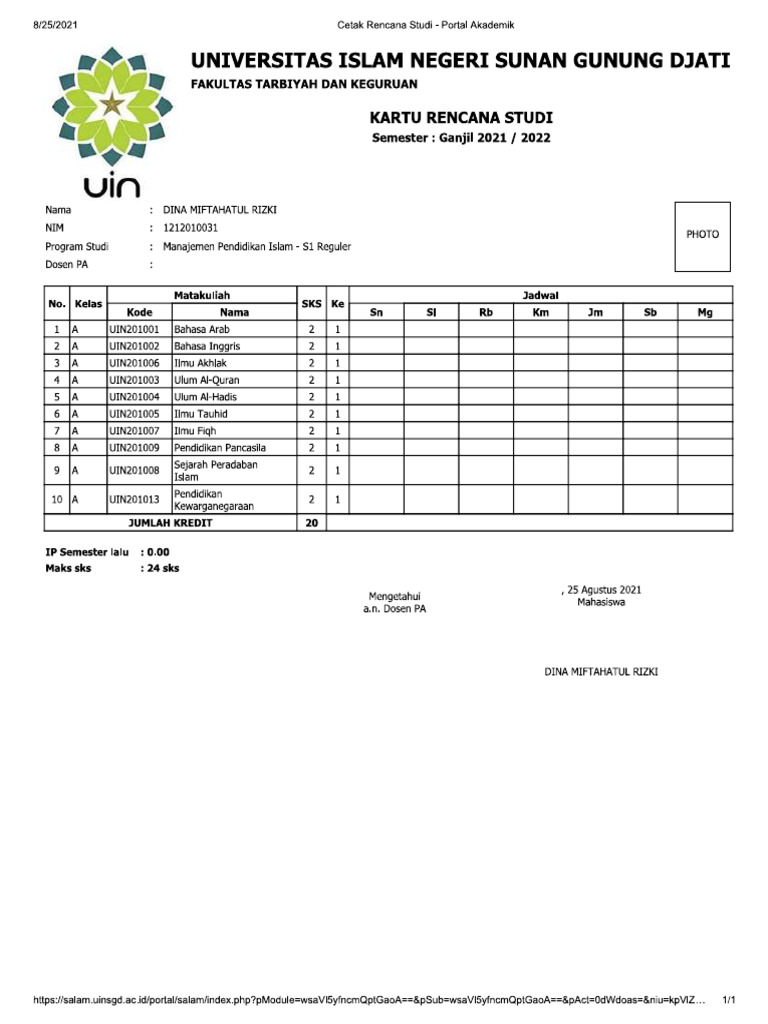 Matkul Mpi 2021 Smt.1 | PDF