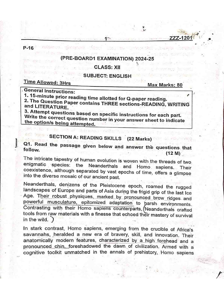 English PreBoards | PDF