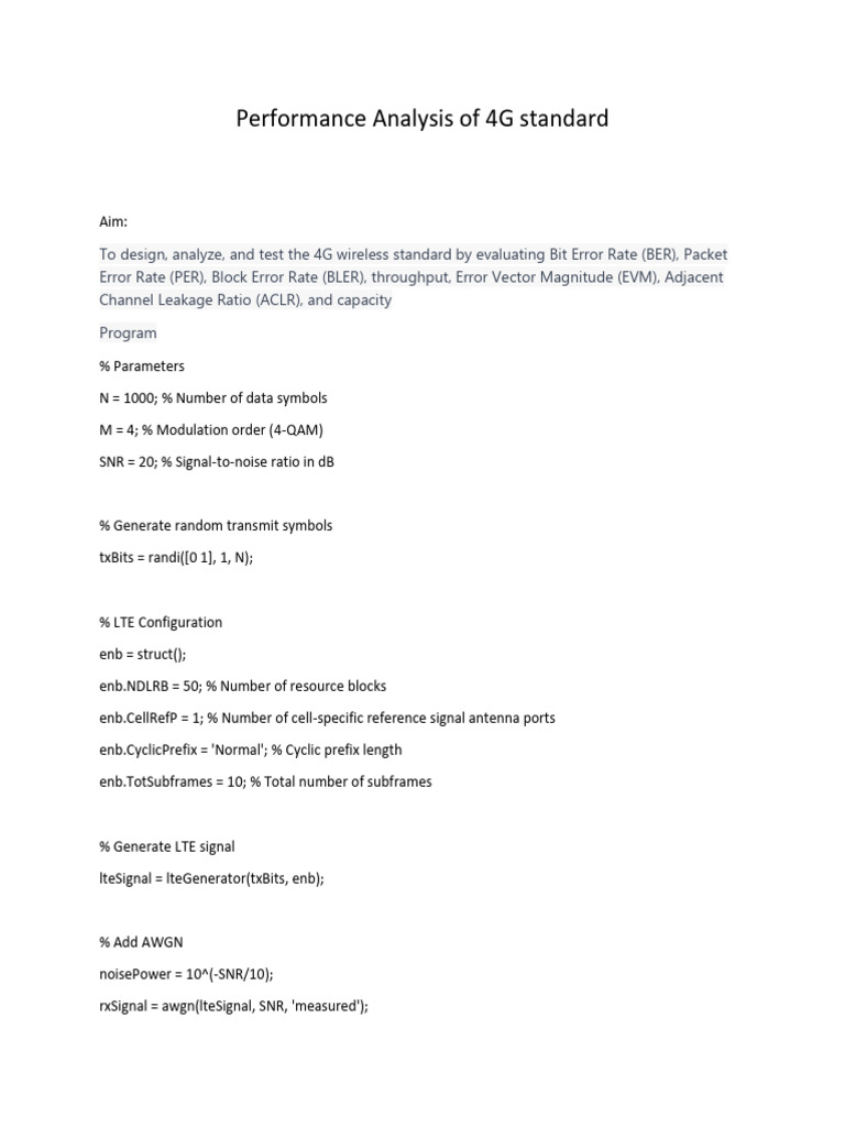 4g_5g | PDF | Signal To Noise Ratio | Modulation