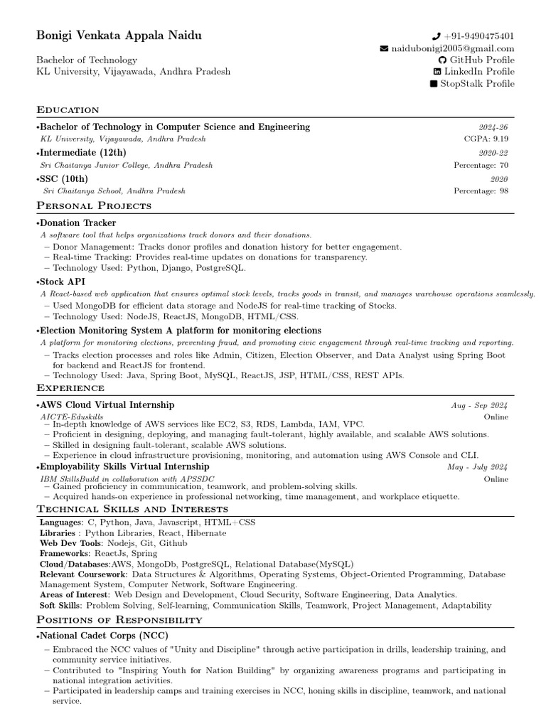 ATS-Optimized Resume Template | PDF | Amazon Web Services | Cloud Computing