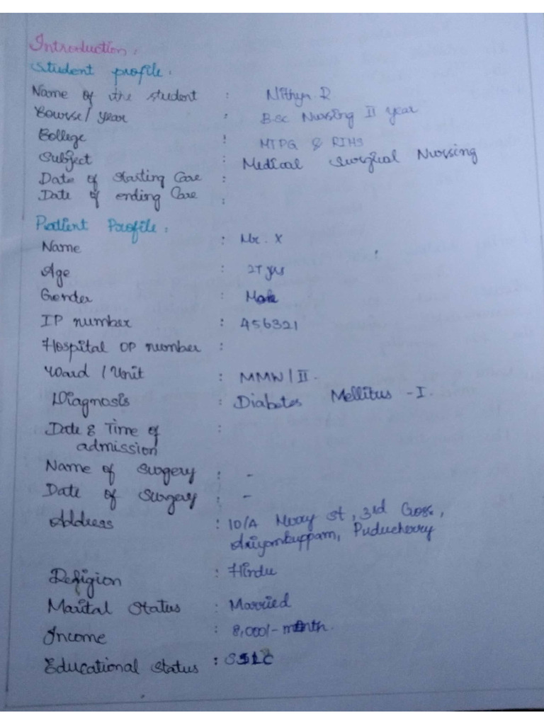 DM Care Note | PDF