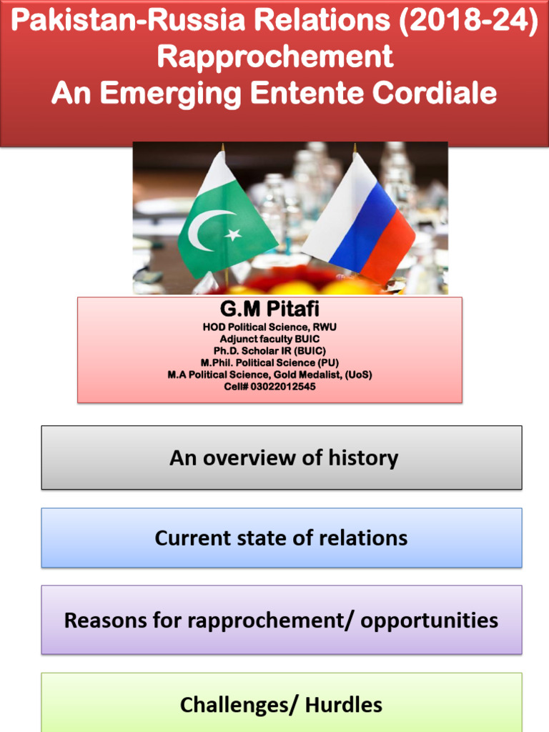 Pakistan Russia Relations | PDF | Pakistan | Global Politics