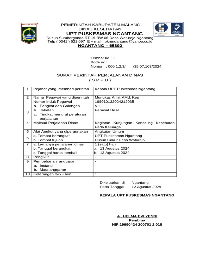 KOPIPU SPPD ARINI | PDF