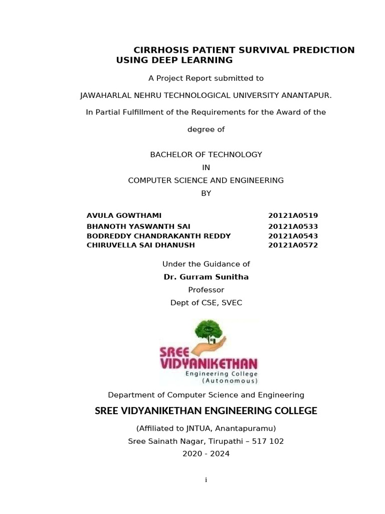 Report Final Yash Merged[1] | PDF | Deep Learning | Cirrhosis