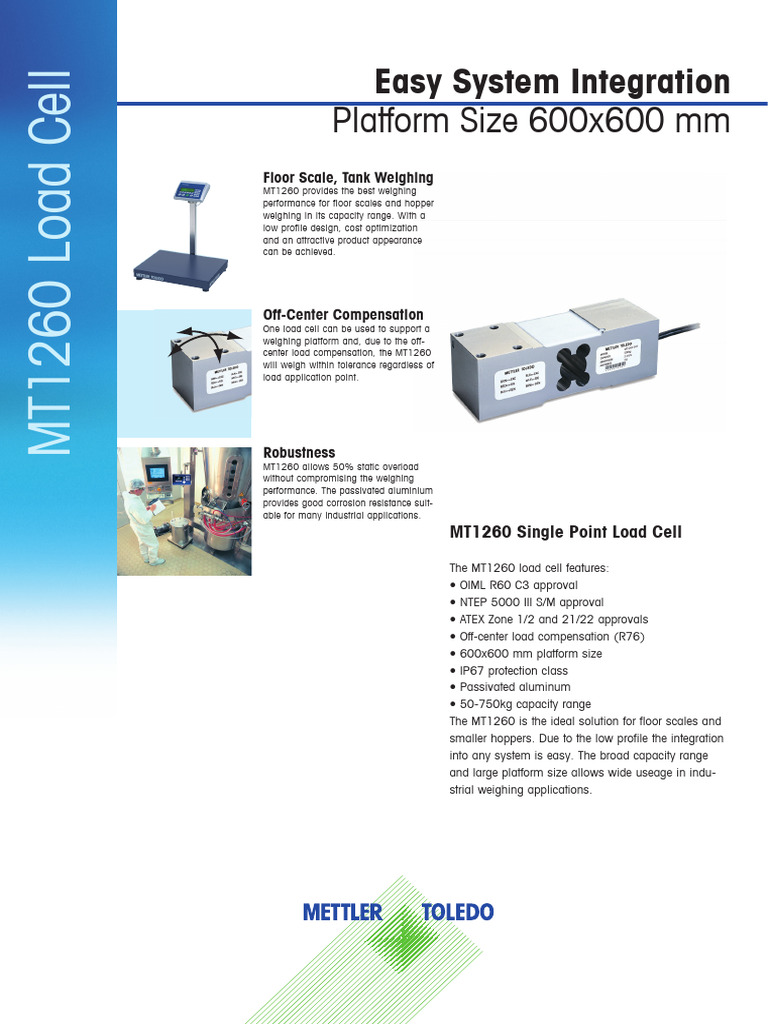 MAR DS MT1260 Load Cells EN | PDF | Electrical Engineering ...