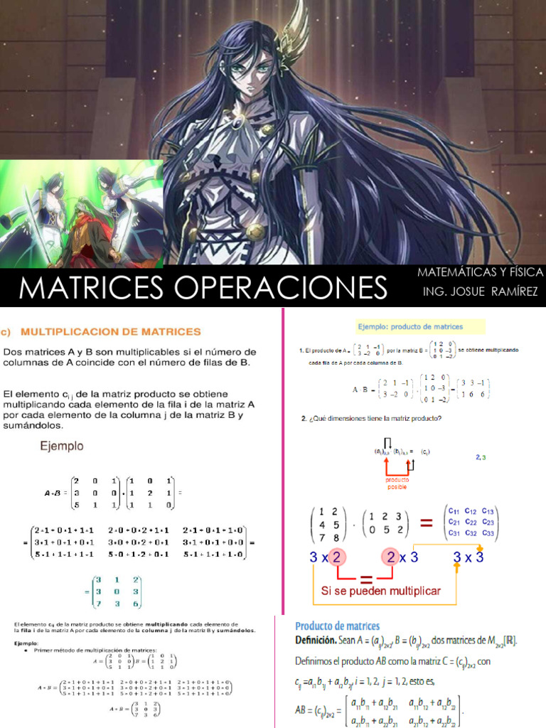 Matrices Multiplicaciòn | PDF