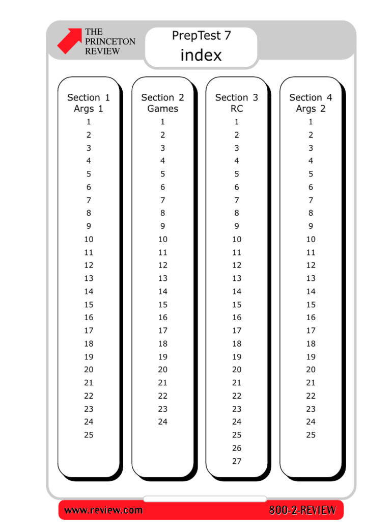 (LSAT) - Preptest 7 Princeton Review Explanations-Princeton Univ Press ...