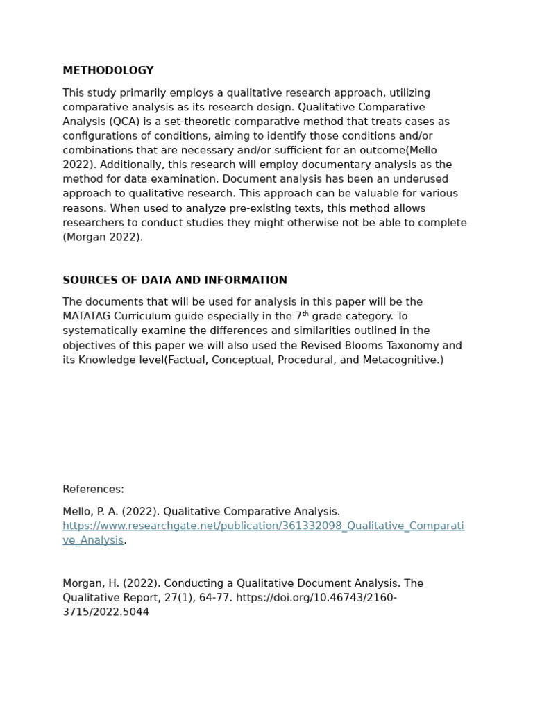 Methods and sources | PDF