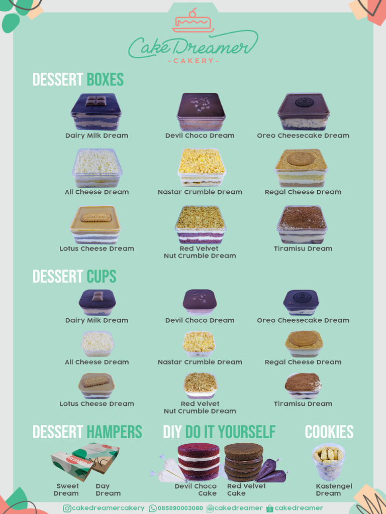 Brosur Cake Menu | PDF