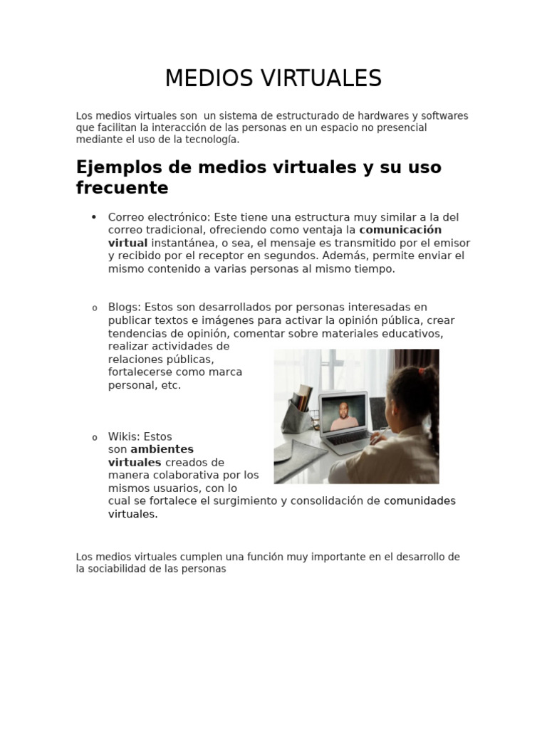 Medios Virtuales | PDF