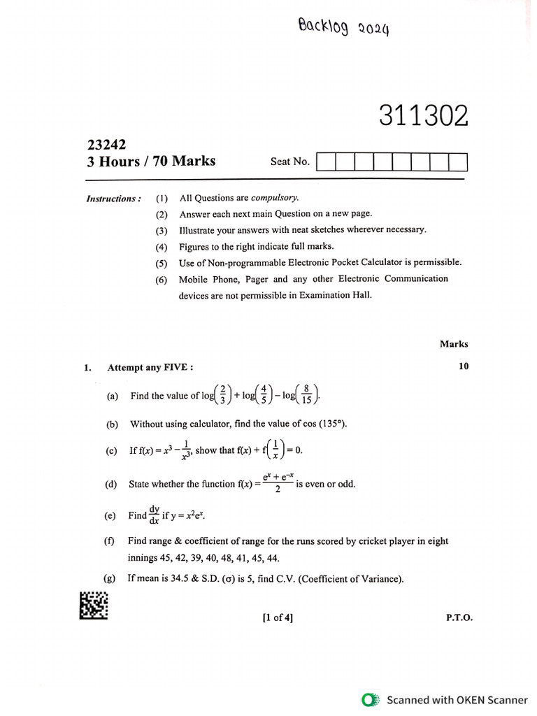 BMS Question paper | PDF