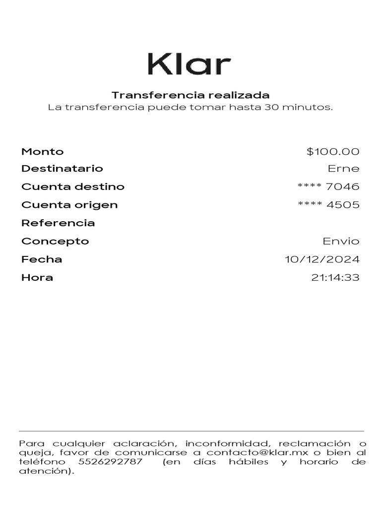 Klar Operacion Pendiente 10122024 211442 | PDF